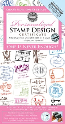Three Designing Women - Stamp Design Certificate – Dandy Lions Gifts